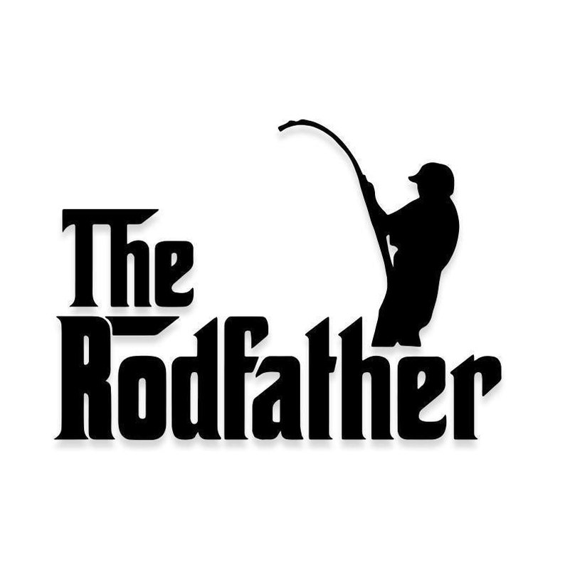 The Rodfather Dad Fishing Decal Sticker - Etsy