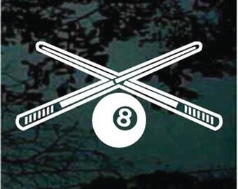 Pool Cue Decal - Etsy