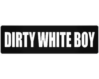 Dirty WHITE BOY Funny Hard Hat Sticker Motorcycle Welding - Etsy