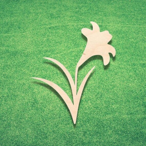 Unfinished Wooden Easter Lilly Shape Craft Supply **Bulk Pricing ...