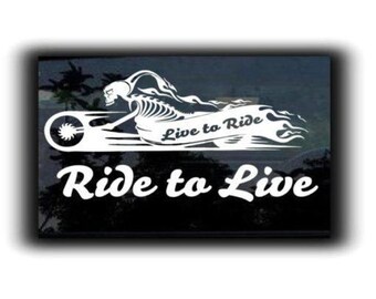 Live to Ride Sticker - Etsy