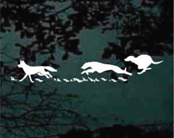 Hunting Coyote Hound Decal - Etsy