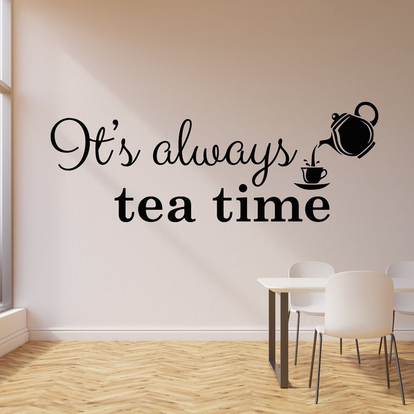 Tea Wall Decal - Etsy
