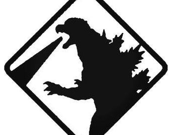 Godzilla Sticker | Etsy