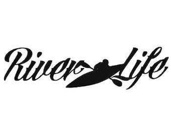 River Life Decal | Etsy