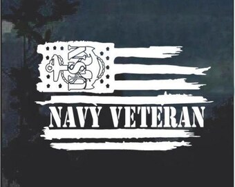 Navy Veteran Sticker - Etsy