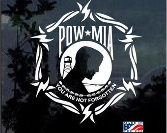 Large Pow Mia Decal - Etsy
