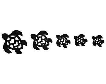 Turtle Family Decal | Etsy