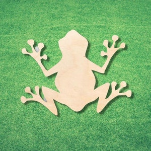 Materials Craft Supplies & Tools Unfinished Wooden Birch Frog Tadpole ...