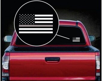 Thin Grey Line Decal - Etsy