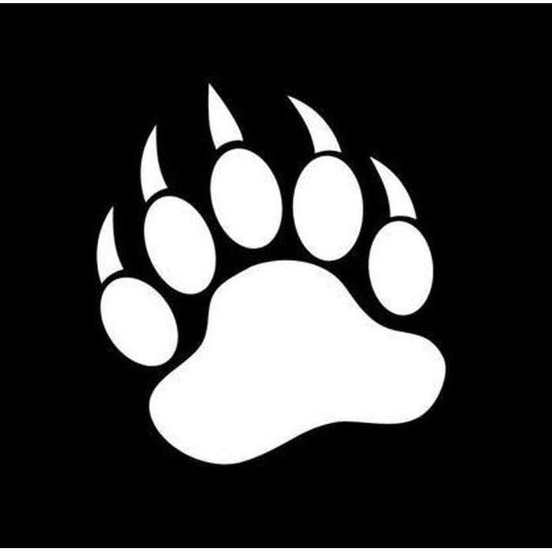 Bear Sticker Bear Paw Decal - Etsy