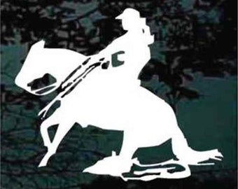 Reining Horse Decal - Etsy
