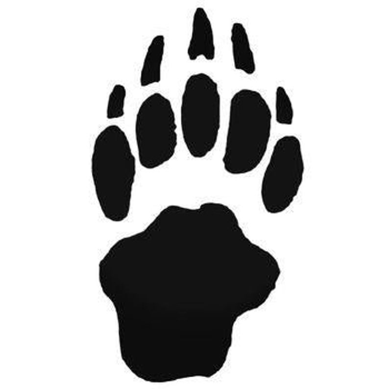 Badger Paw Print Foot Track Vehicle Decal Sticker | Etsy