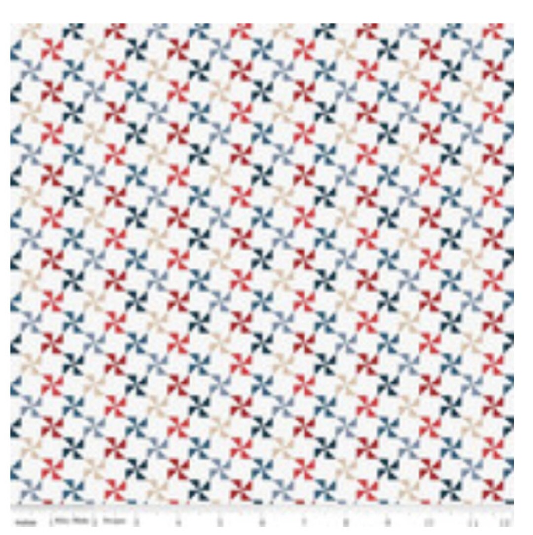 Red White and True Pinwheels off White - Etsy