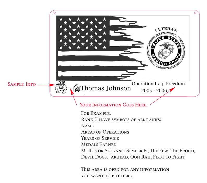 USMC, Marine Corps Gift, USMC Veteran, Marine Corps, Marine Sign ...