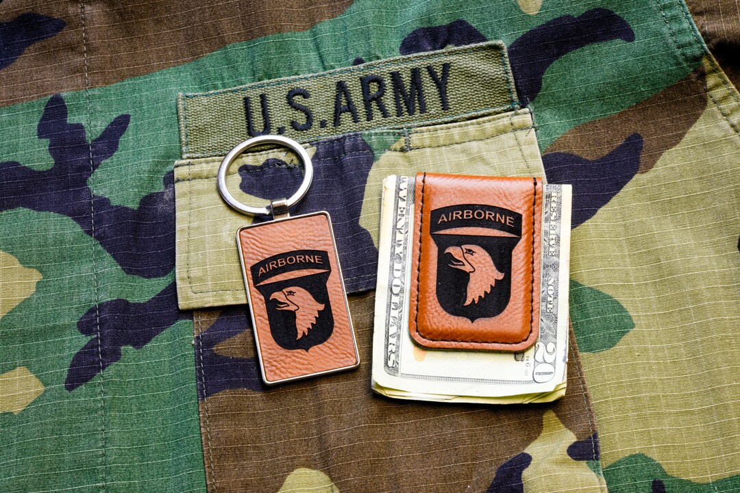 101st Airborne, Army Key Ring, Money Clip, Army Gift, US Army Veteran ...