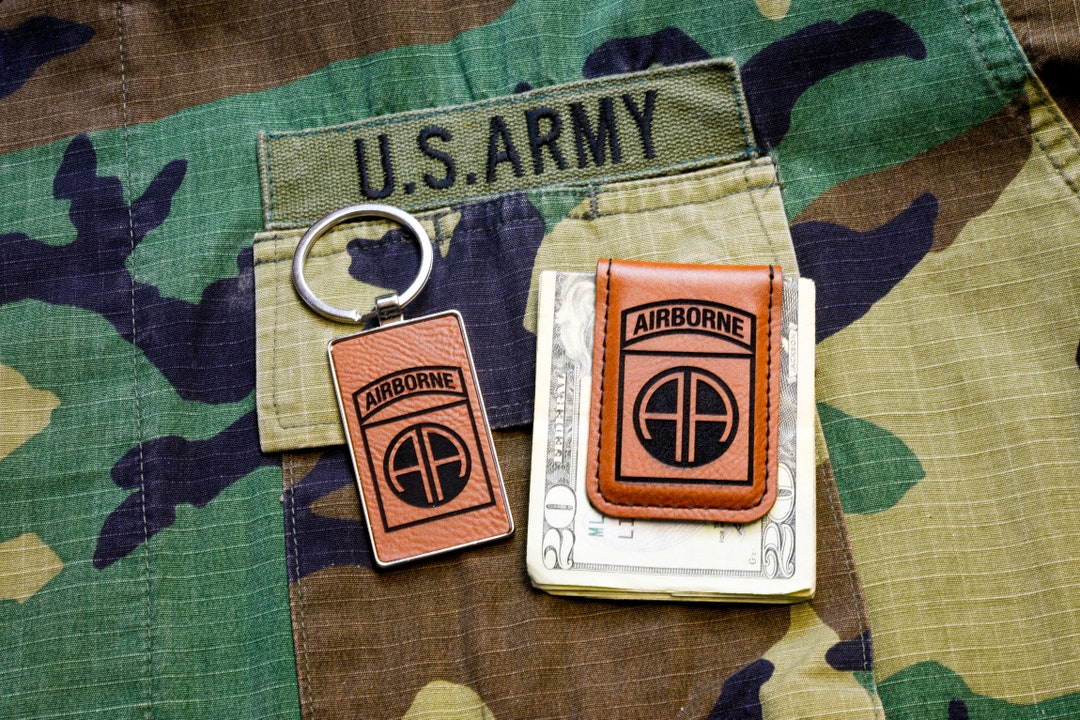 82nd Airborne, Army Key Ring, Money Clip, Army Gift, US Army Veteran ...