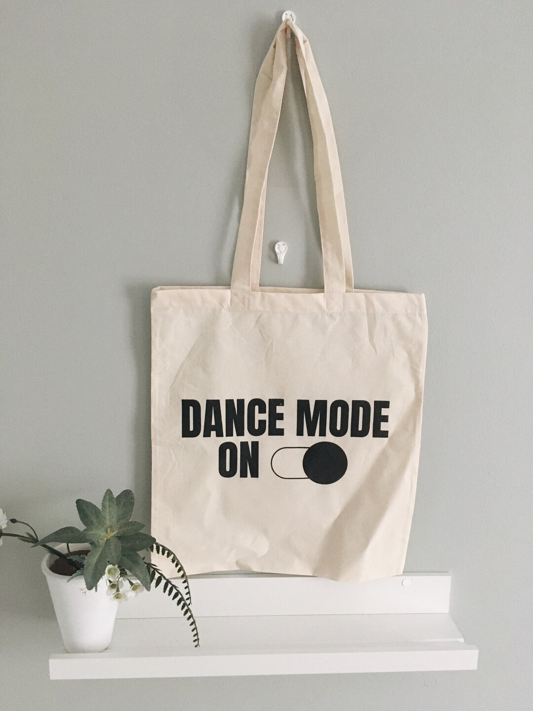 Printed Tote Bag, Natural Cotton, Gift for Dancers, Dance Bag, Dance ...