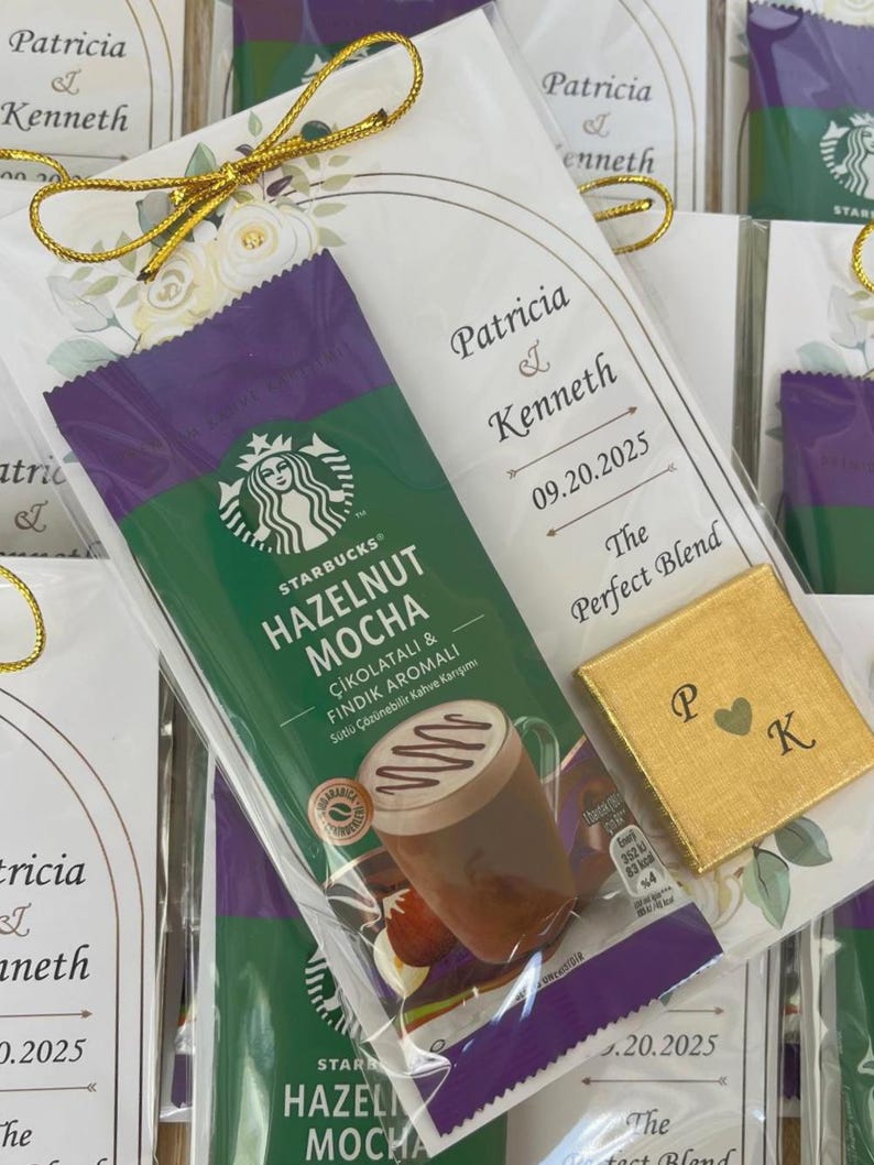 Personalized Coffee Chocolate Wedding Favors, Bridal Shower Engagement ...