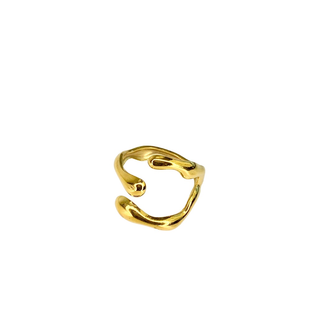 Bestseller ****18K Gold Filled Liquid Chunky Gold Ring | Tarnish Free ...