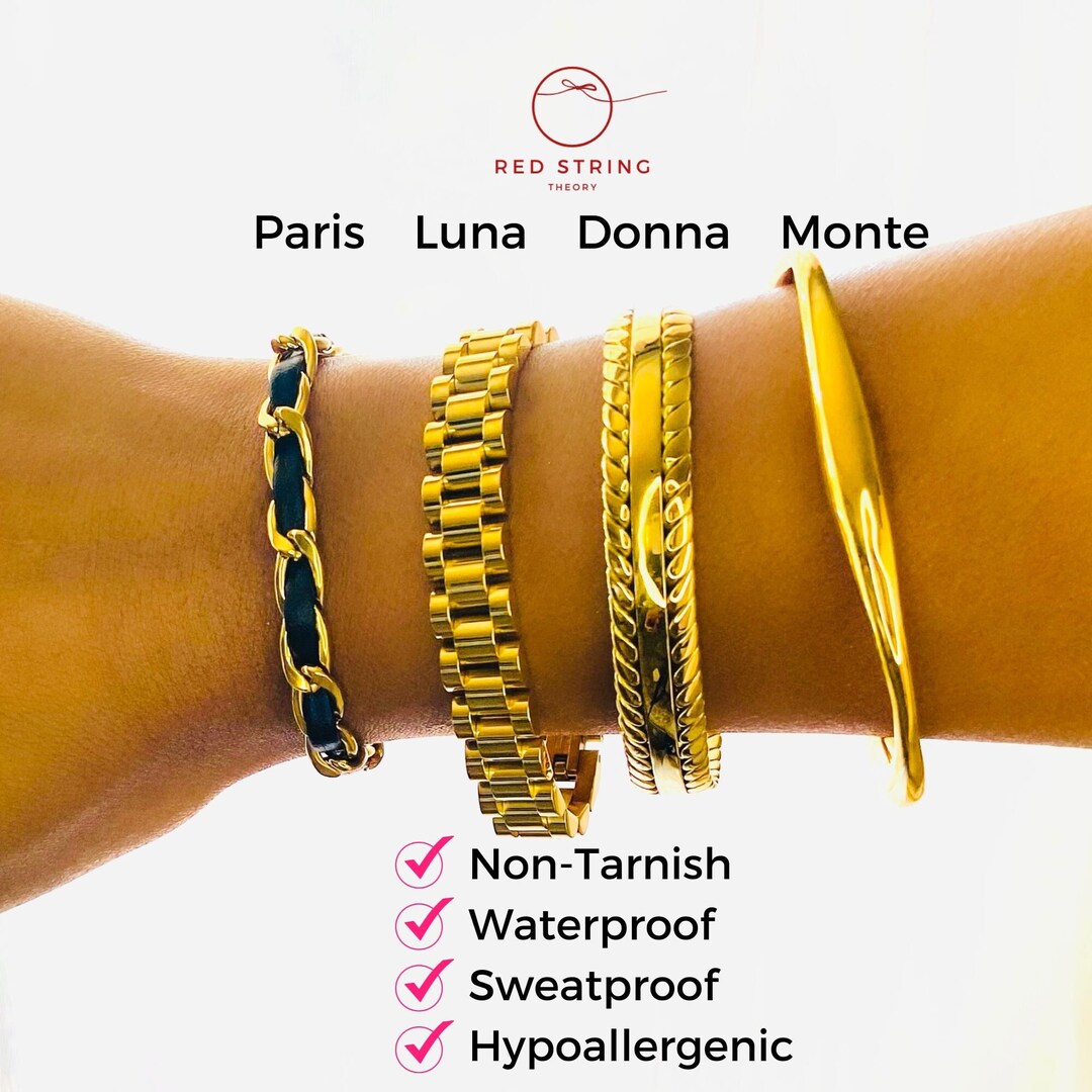 Cuff Stack Set | 18K Gold Filled Cuffs | Love Bracelets I Stacking ...