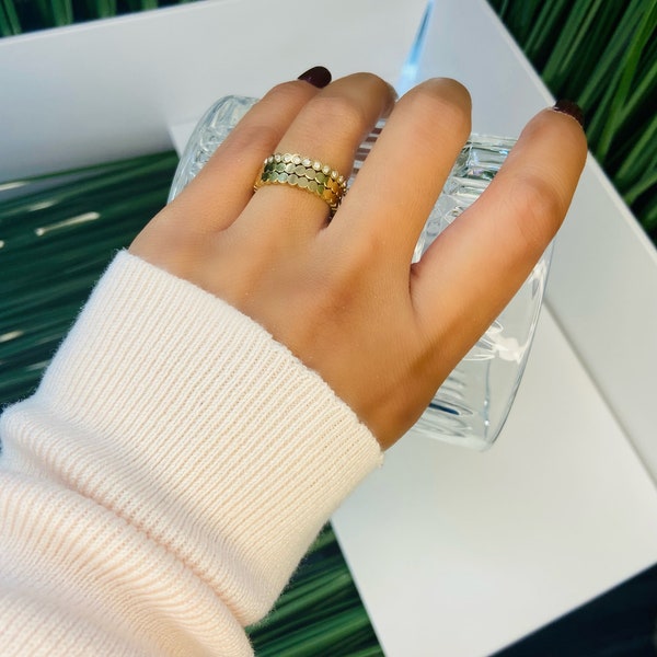 Waterproof Gold Ring Set - Etsy