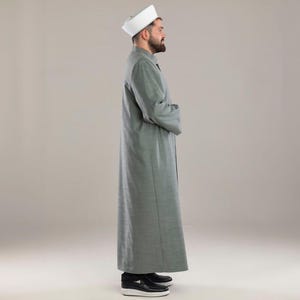 Handmade Green Enderun Model Imam Robe Custom Memduhi Prayer Attire ...