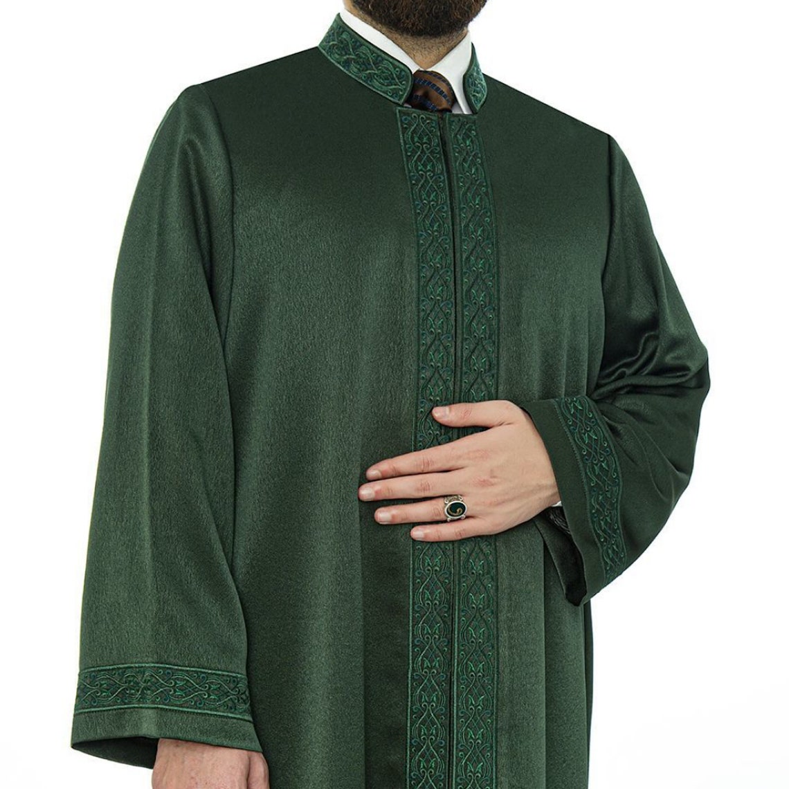 Green Imam Jubba ,thobe, Galabiyya, Jubbah, Thawb, Abaya, Daffah ...