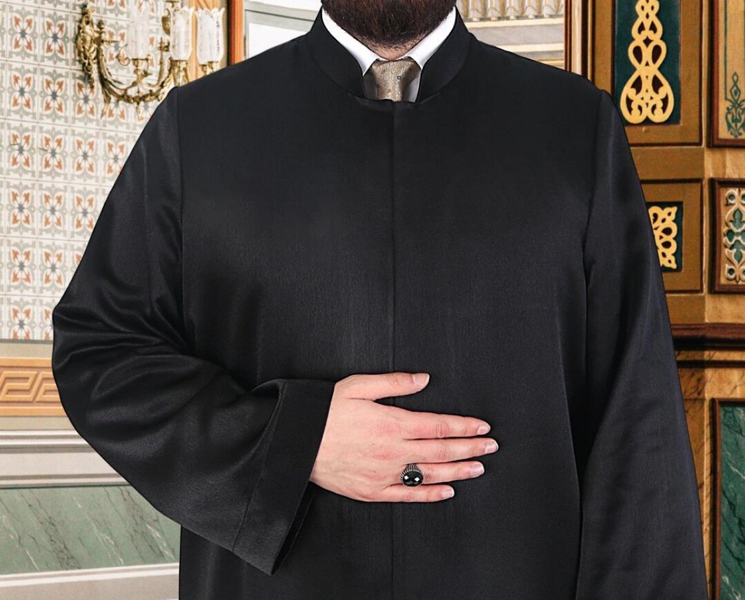 Kari Black Imam Robe Custom Made to Order, Imam Jubbah ,thawb, Glabia ...