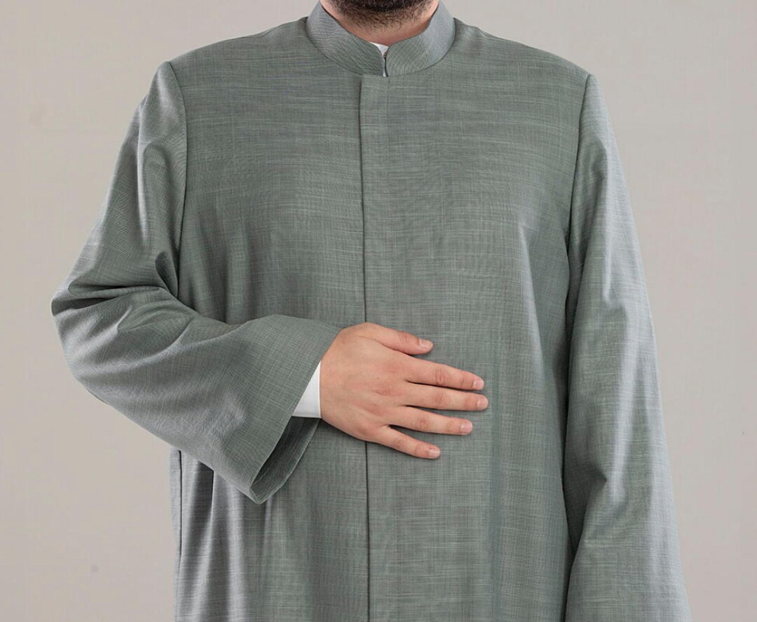 Handmade Green Enderun Model Imam Robe Custom Memduhi Prayer Attire ...