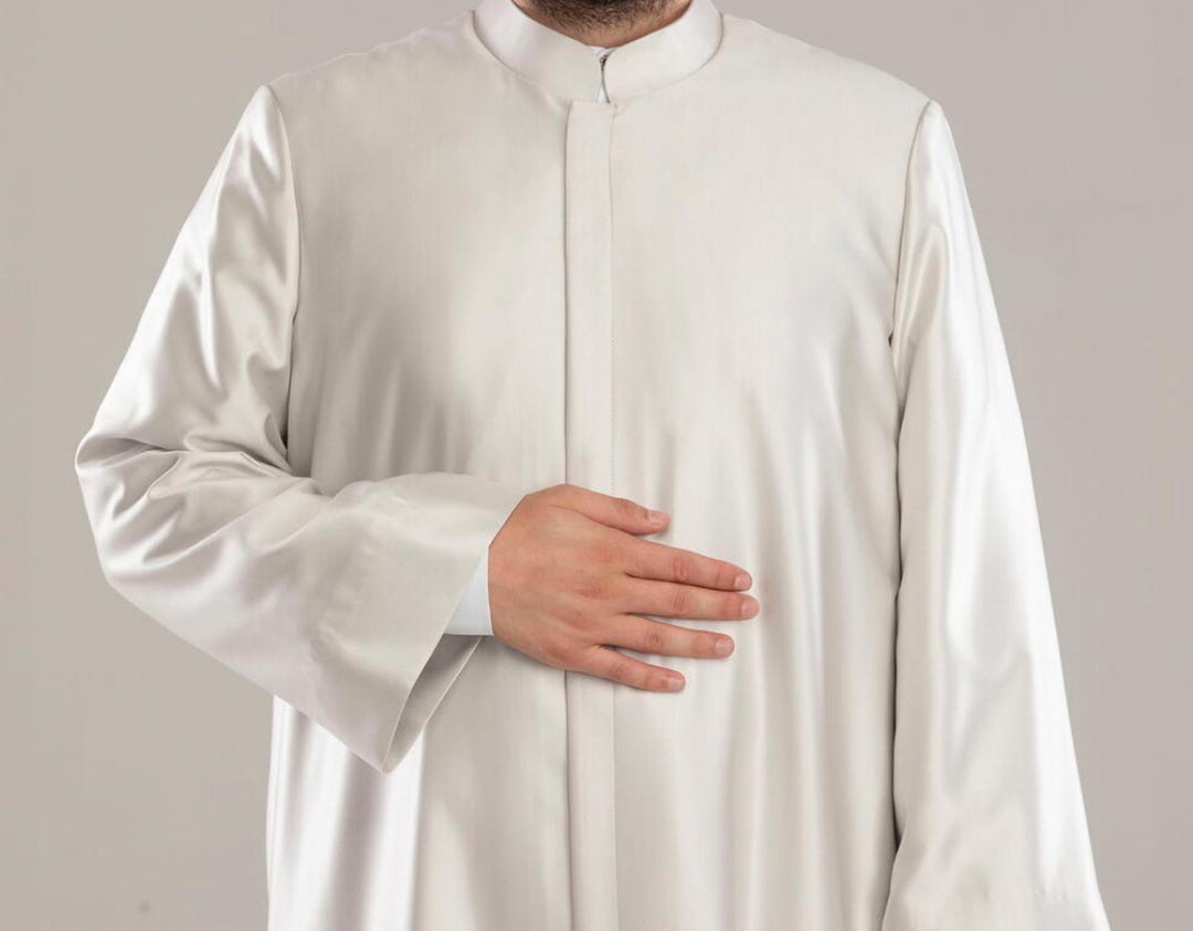 Handmade Custom Cream Enderun Model Azam Prayer and Imam Robe / Islamic ...