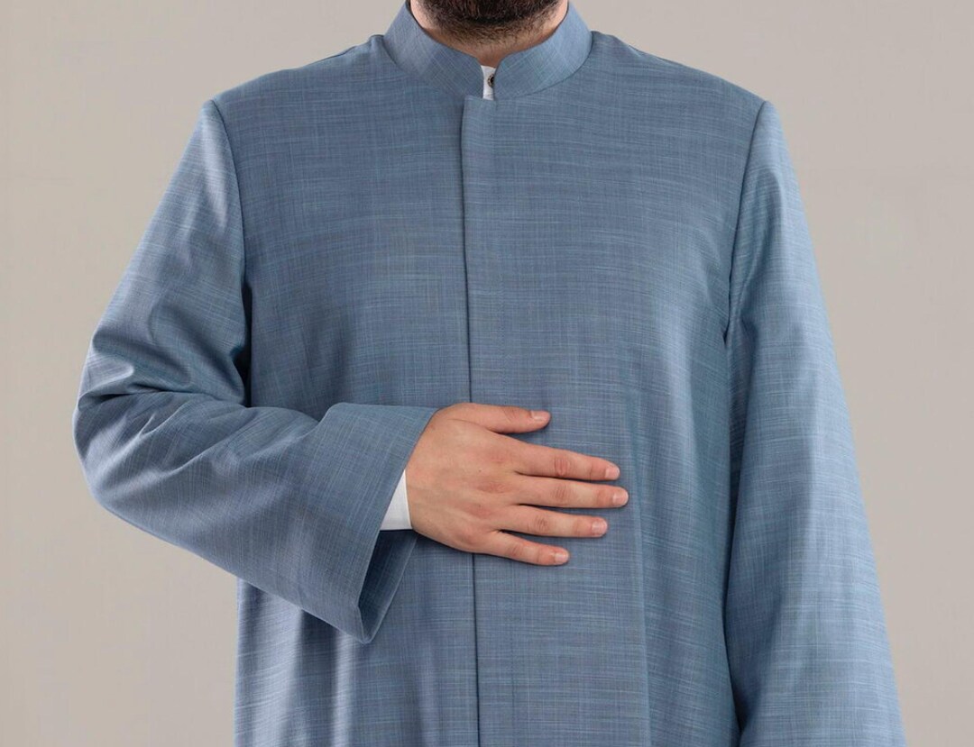 Handmade Blue Enderun Model Imam Robe Custom Memduhi Prayer Attire ...