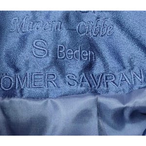 Personalized Embroidered Blue Imam Robe ,thawb, Glabia, Thobe / Robe ...