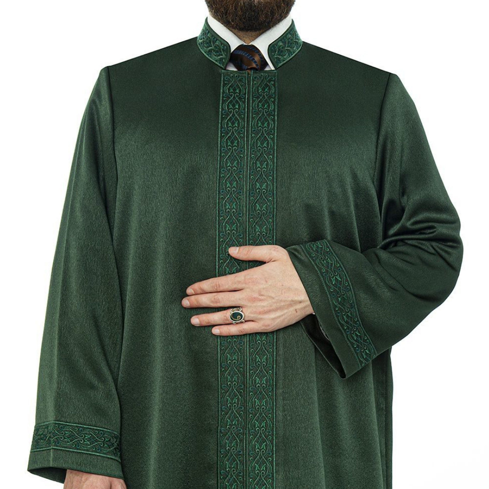 Green Imam Jubba ,thobe, Galabiyya, Jubbah, Thawb, Abaya, Daffah ...