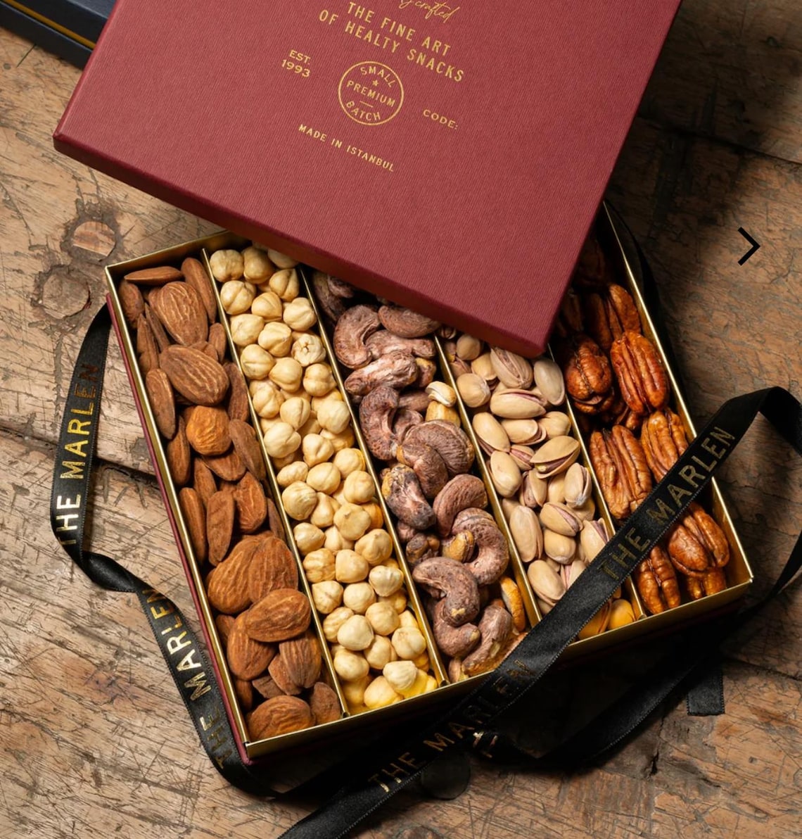 Assorted Nuts Gift Basket: Raw Almonds, Hazelnuts, Cashews, Pistachios ...