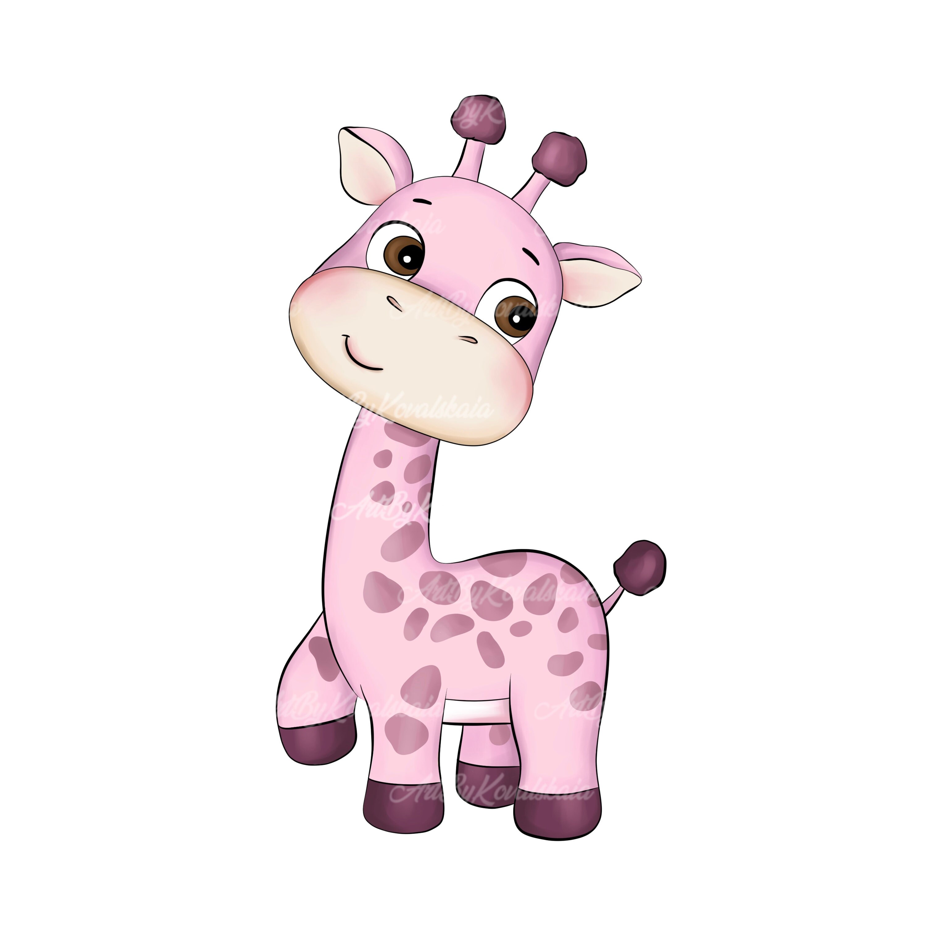 Baby Giraffe Clip Art Png