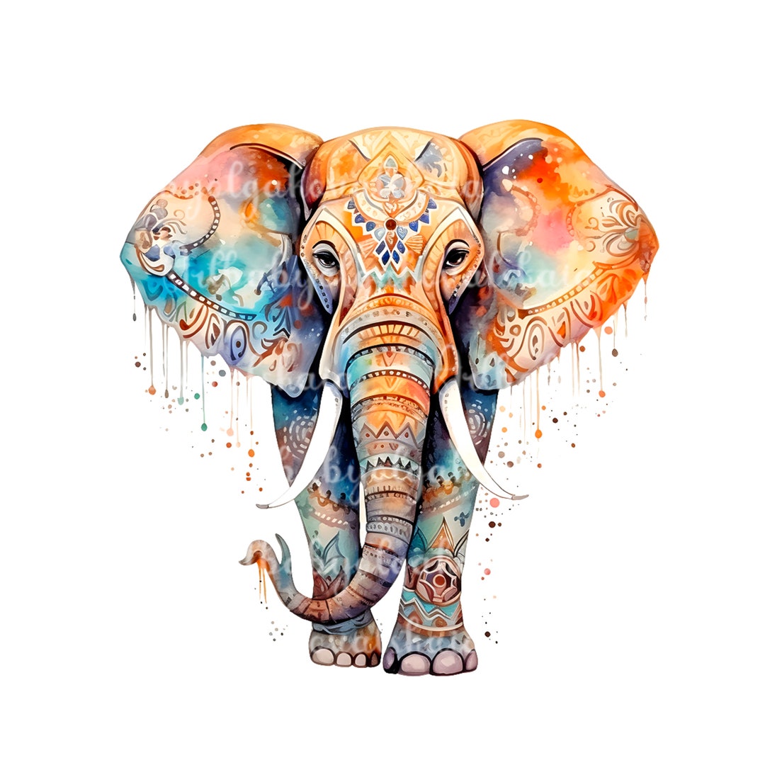 Indian Symbol Elephant PNG, Digital Download - Etsy