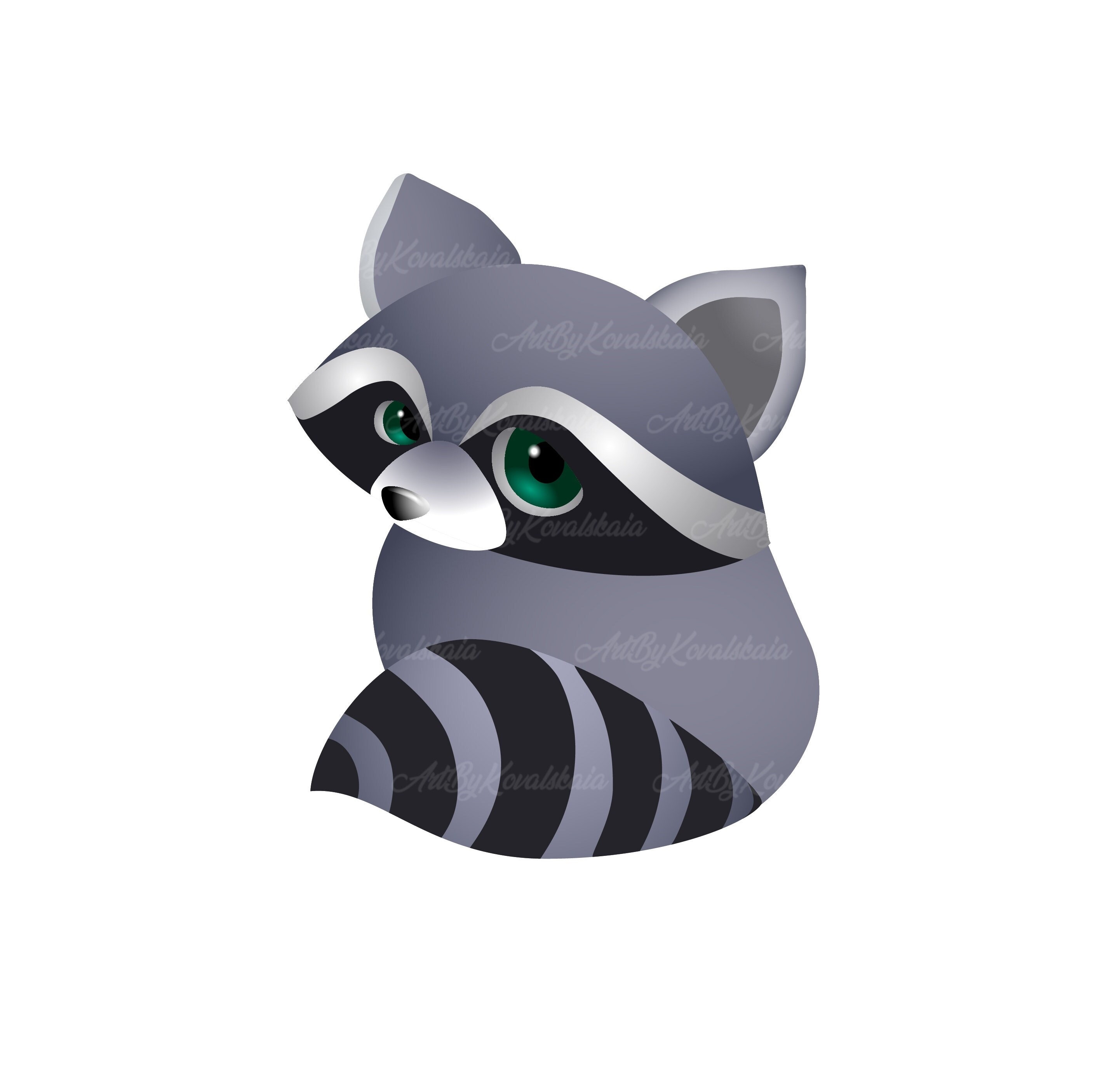 Raccoon Clipart, Raccoon PNG, Digital Download - Etsy