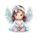 Angel Girl PNG, Cute Baby Angel Clip Art, Baby Shower, Digital Download - Etsy