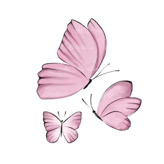 Light Pink Butterfly Clipart