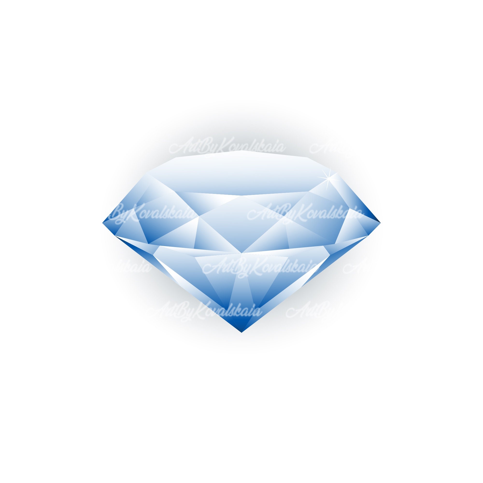 Diamond SVG EPS, Diamond Clipart, Digital Download - Etsy
