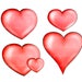Heart Clipart, PNG, Valentines Day, Digital Download - Etsy