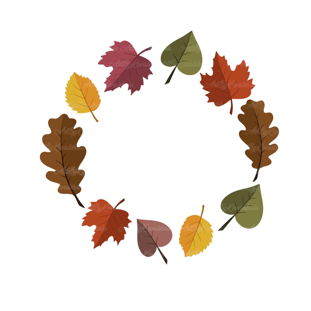Leaves PNG Fall Clip Art Autumn Clipart Thanksgiving - Etsy