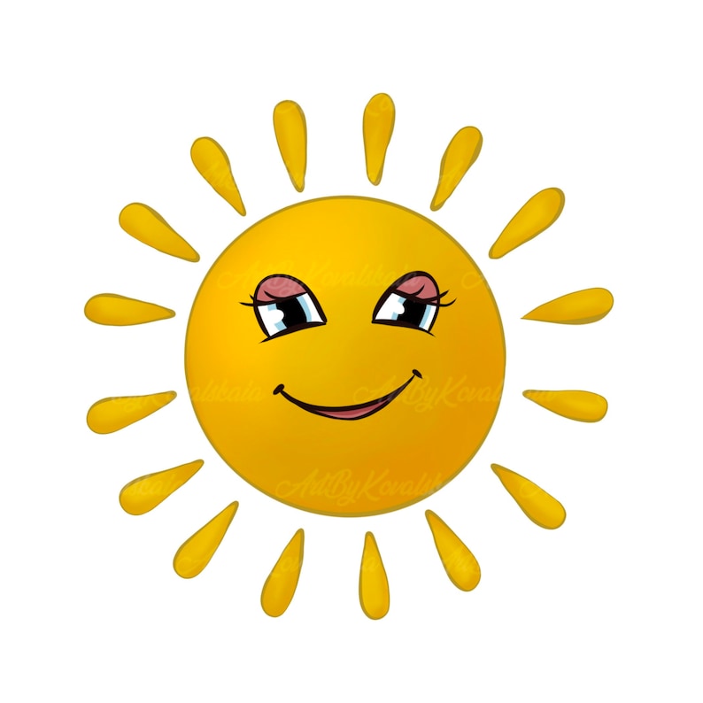 Sun Clipart, Sun PNG, Digital Download - Etsy