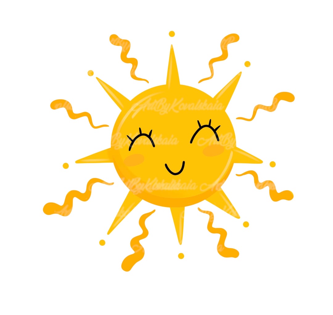 Sun Clipart, Sun PNG, Digital Download - Etsy