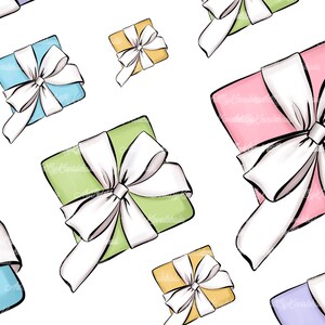 Gift Box PNG, Present Clip Art, Birthday Clipart, Digital Download - Etsy