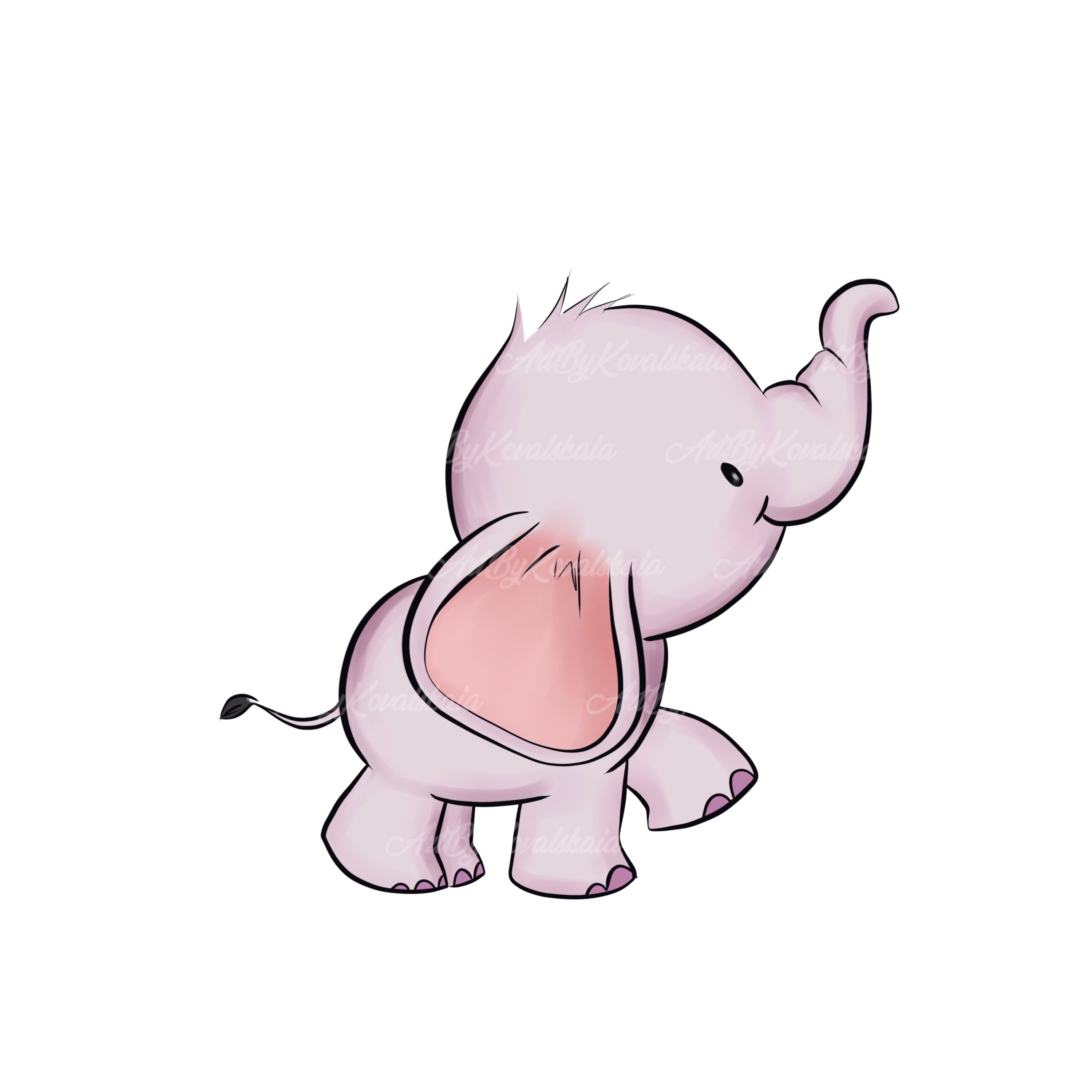 Elephant Clipart, Elephant PNG, Digital Download - Etsy
