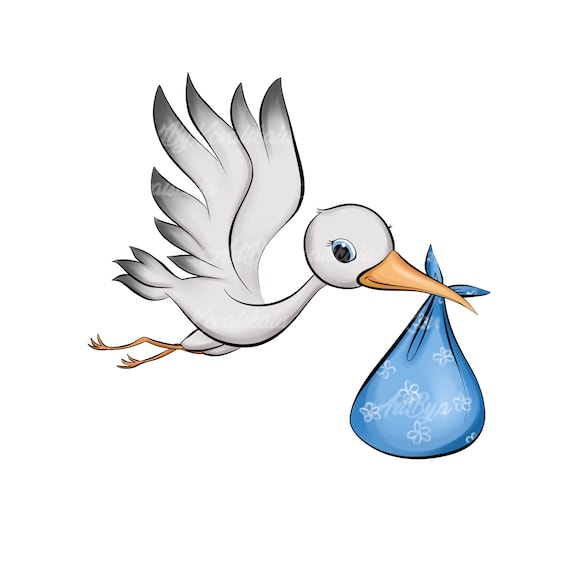 Stork Clipart Boy