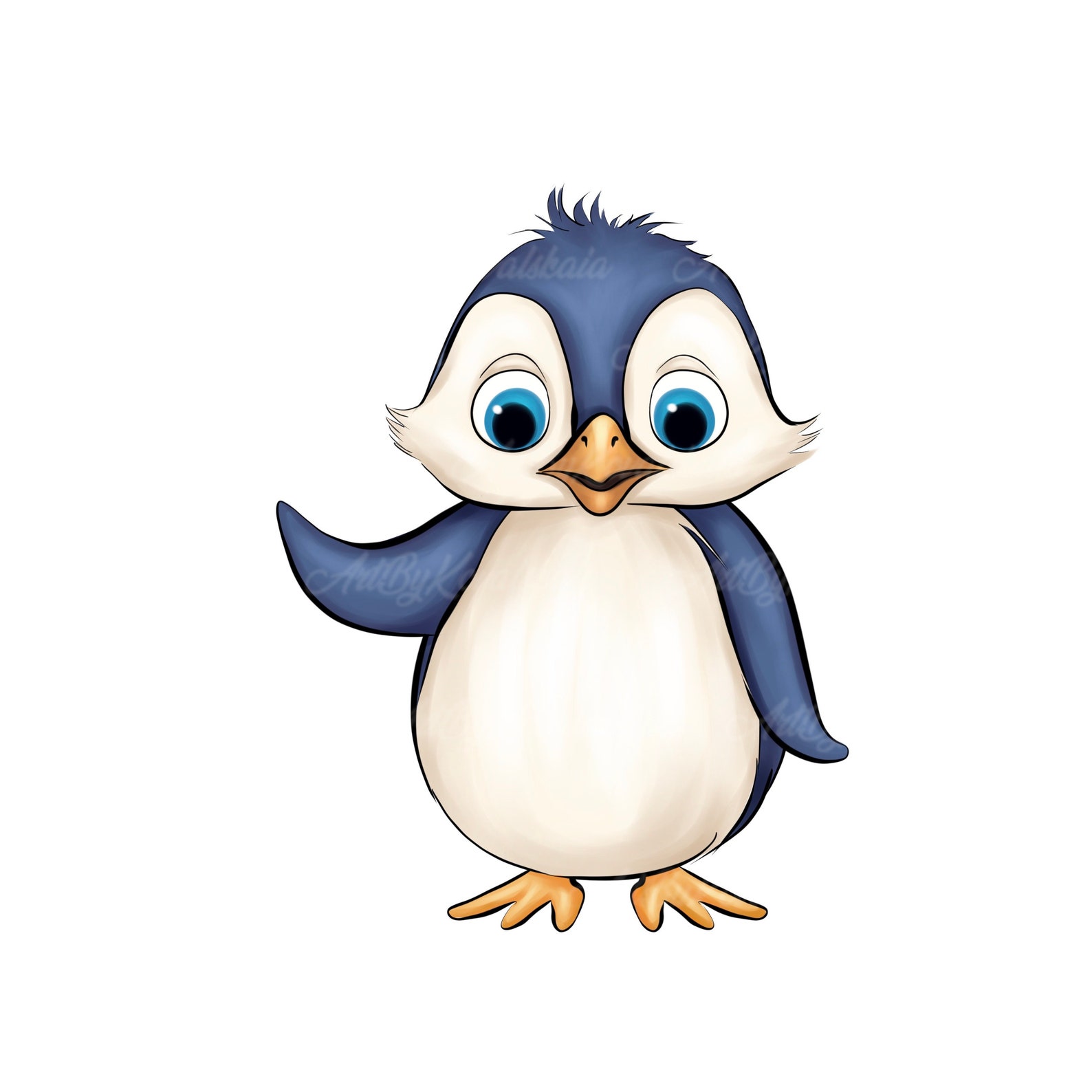 Penguin Clipart Penguin PNG Digital Download - Etsy