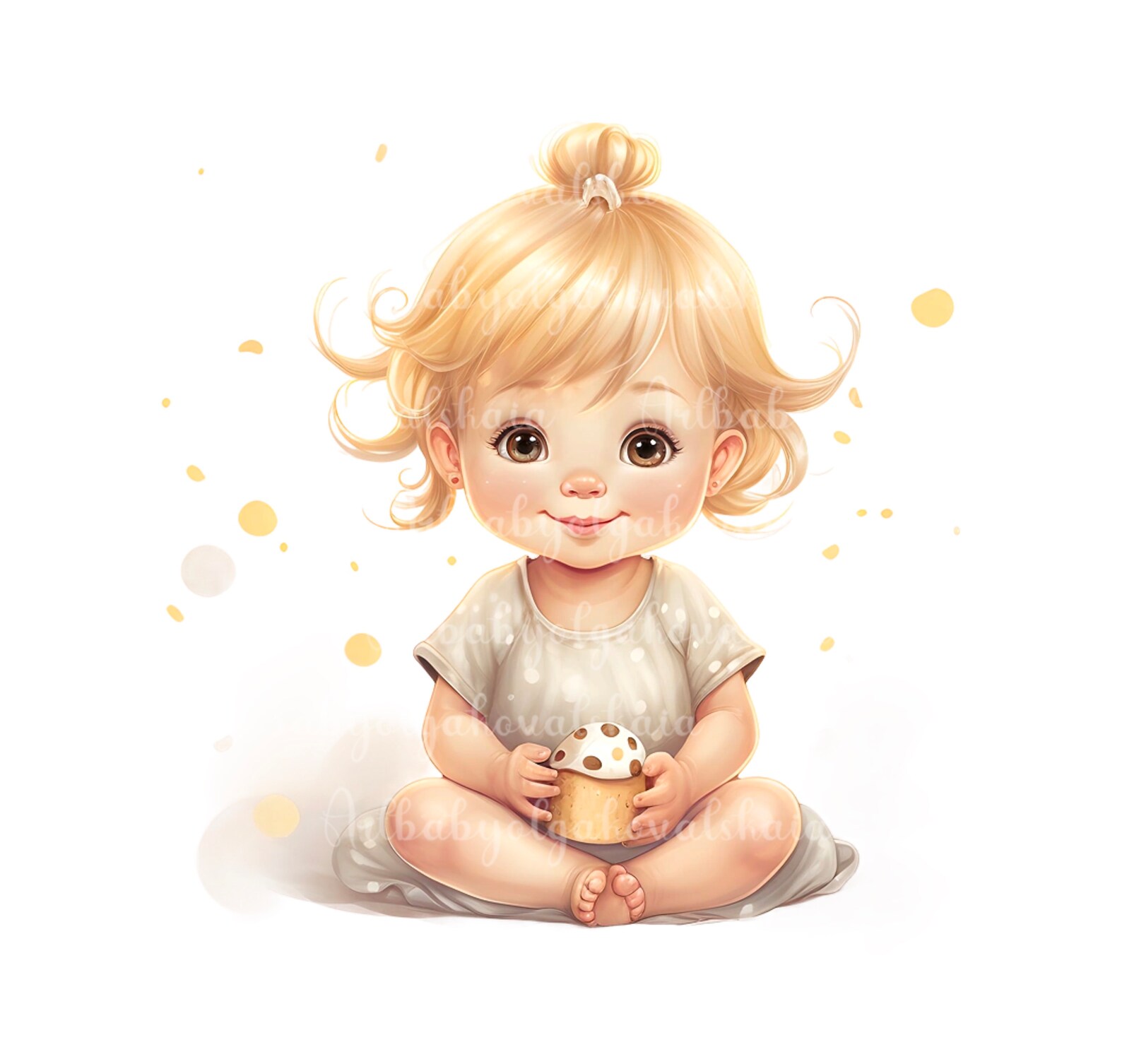 Baby Girl PNG, Cute Girl Clip Art, Baby Shower Clipart, Digital ...